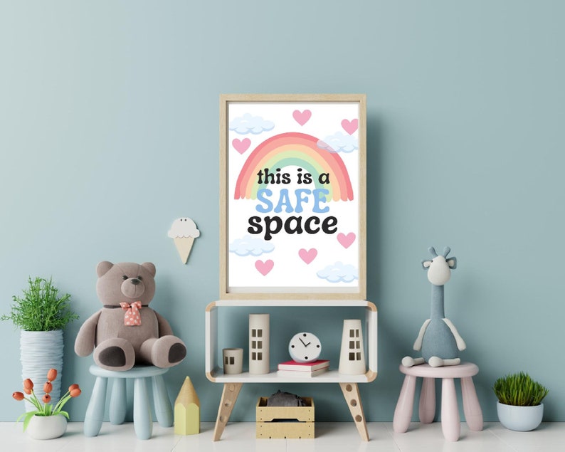 Safe Space Poster Inclusive Classroom Decor School - Etsy