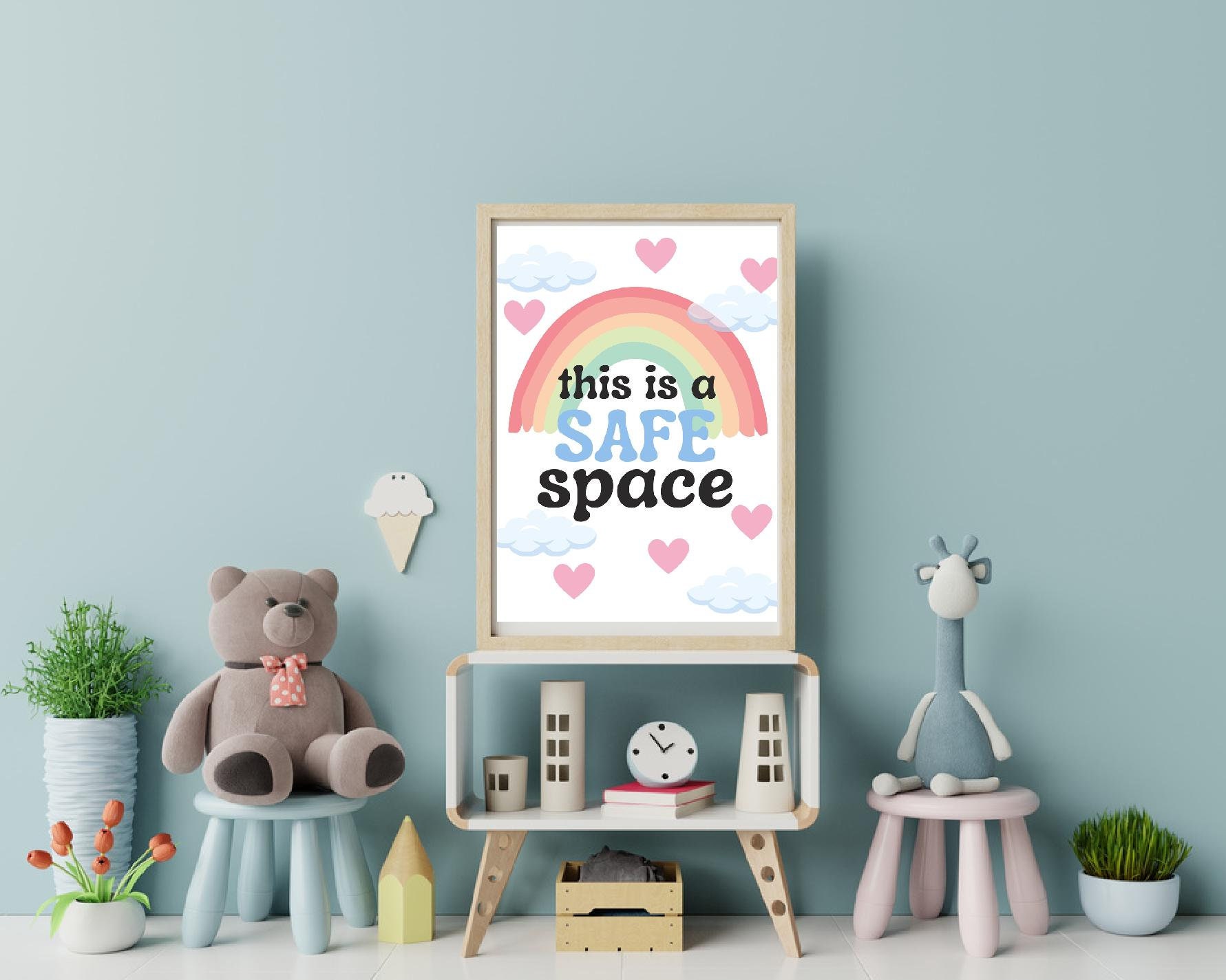 Safe Space Poster, Inclusive Classroom Decor, School Counsellor Office ...