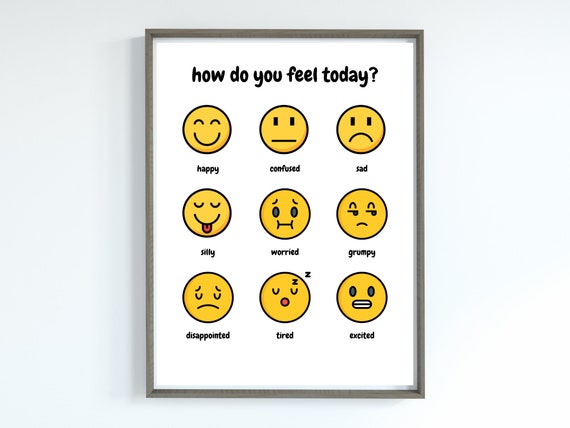 How Are You Feeling Today Poster Printable