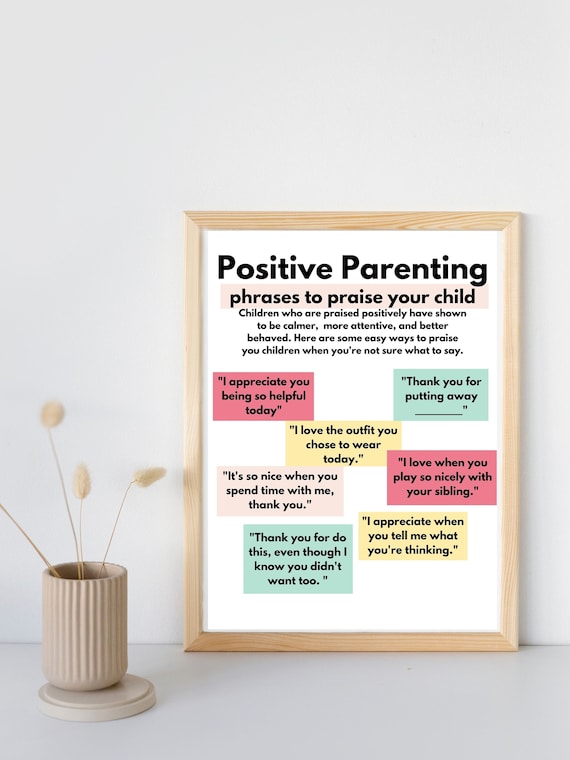 Positive Parenting Positive Praise Parenting Printable - Etsy