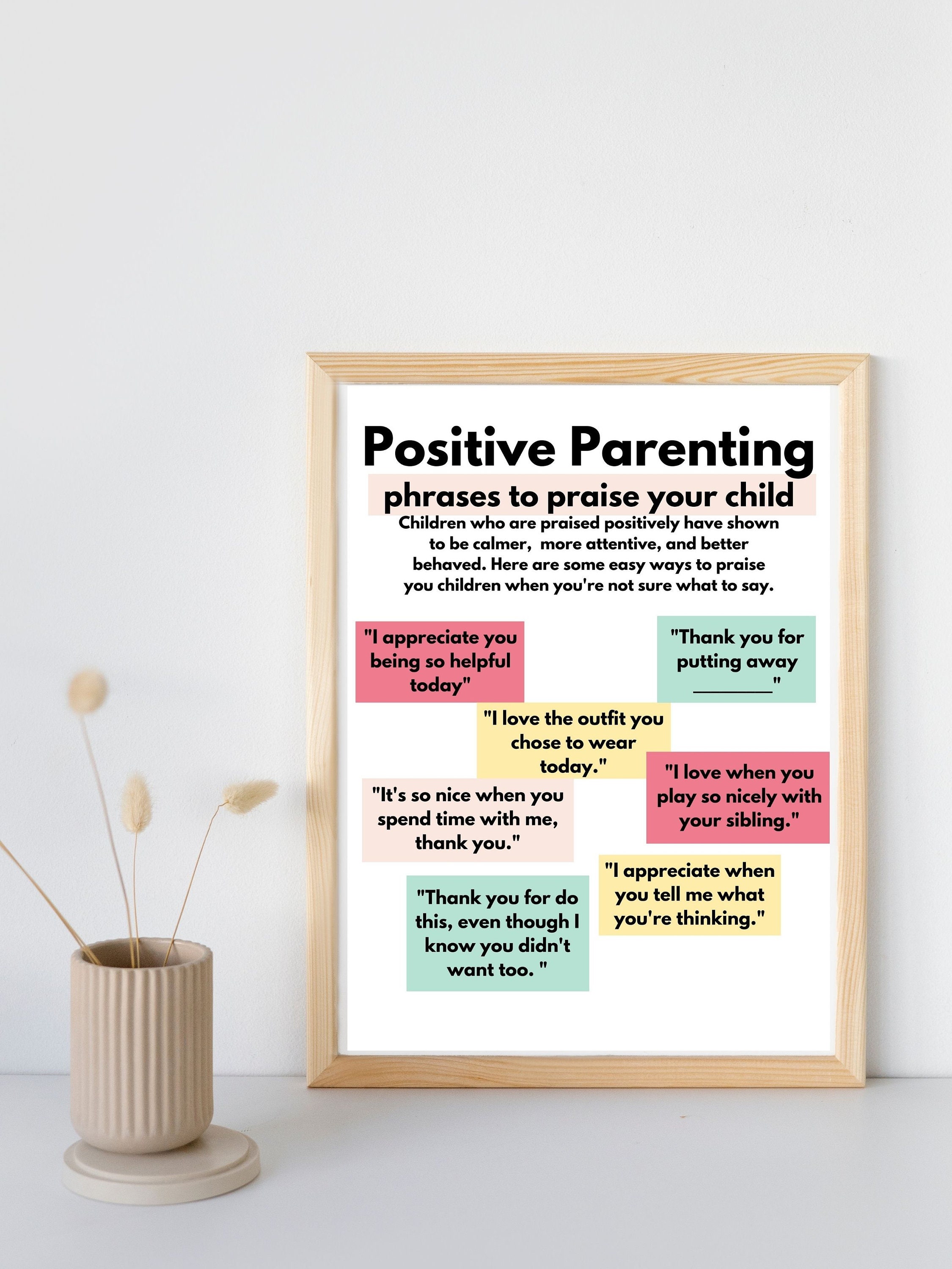 Positive Parenting | Positive Praise | Parenting Printable - Etsy