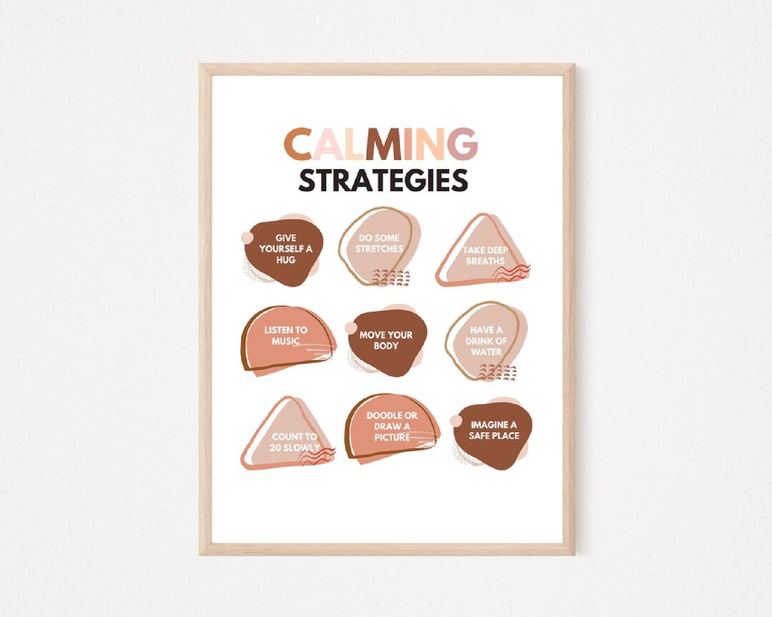 Calming Corner Strategies Poster, Emotional Self Regulation, Self ...