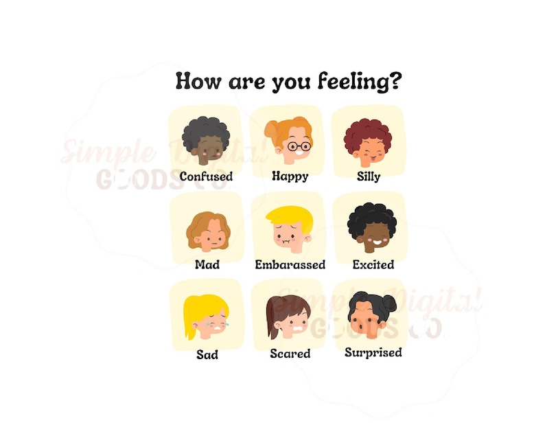 Feelings Poster, Emotions Chart, Classroom Decor, Montessori Homeschool ...