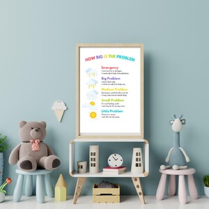 Problem Solving Poster, Problem Solving Chart, How Big is the Problem ...