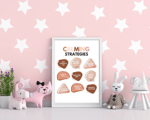 Calming Corner Strategies Poster, Emotional Self Regulation, Self ...