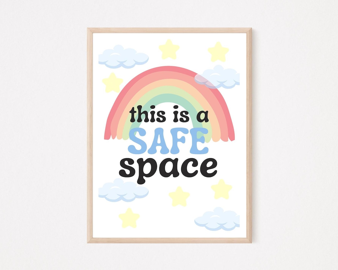 Safe Space Poster, Inclusive Classroom Decor, School Counsellor Office ...