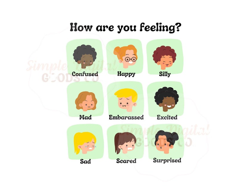 Feelings Poster, Emotions Chart, Classroom Decor, Montessori Homeschool ...