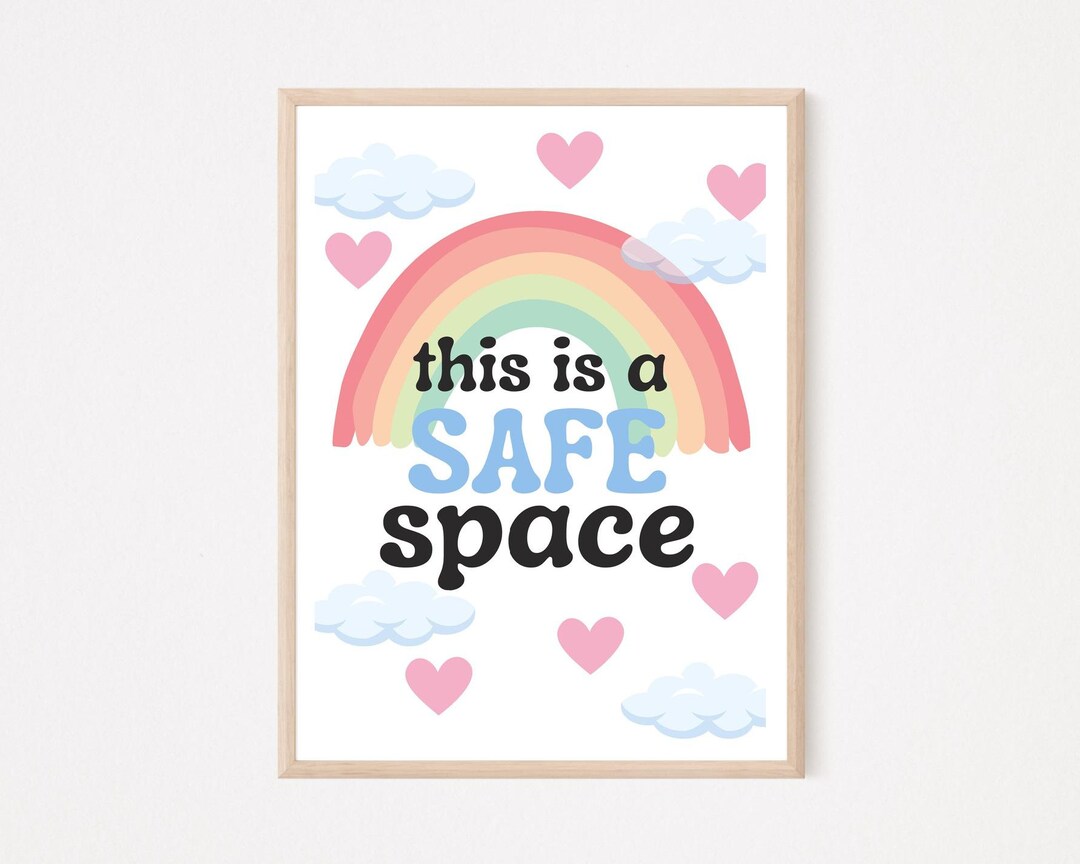 Safe Space Poster, Inclusive Classroom Decor, School Counsellor Office ...