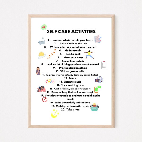 Self Care Printables - Etsy