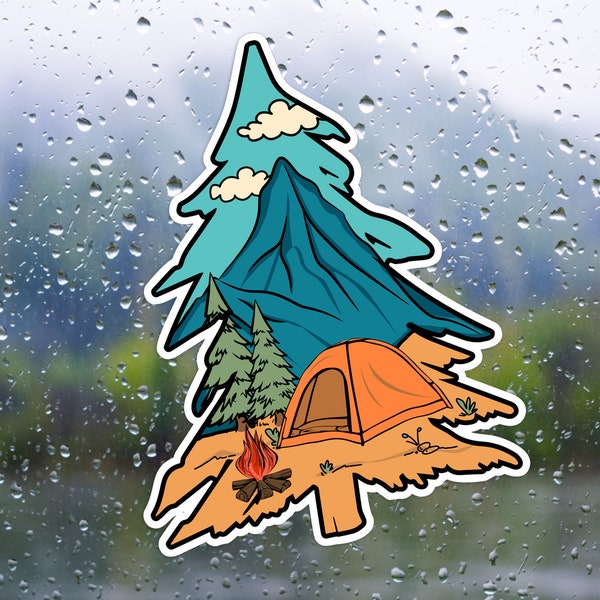 Tent Sticker - Etsy