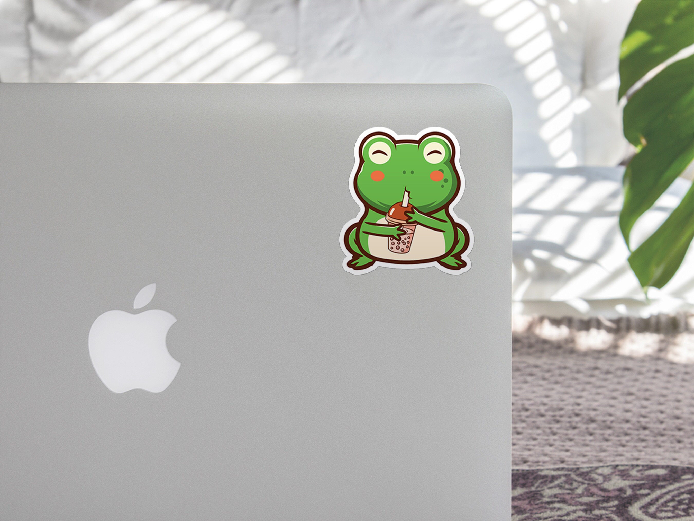 Kawaii Animal Boba Tea Sticker Pack Sloth Frog and Cat Multi - Etsy