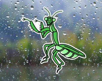 Praying Mantis Sticker Decal - Etsy