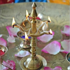 Stunning Kerala Samai set of 2, Diya, Brass Oil Diya Brass Oil Lamp ...