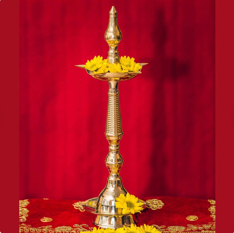 Stunning Kerala Samai set of 2 Diya Brass Oil Diya Brass - Etsy