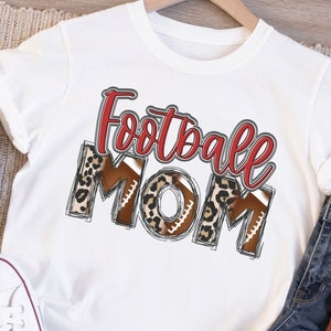 Football Mom Shirt, Leopard Gameday Football Fan T-shirt, Leopard ...