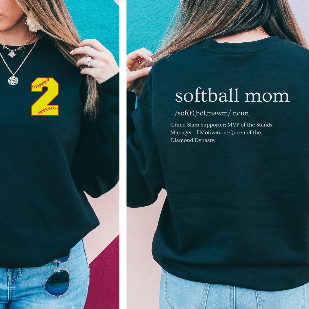 Softball Mom Shirt, Funny Softball Team Mom Hoodie, Gift for Softball ...