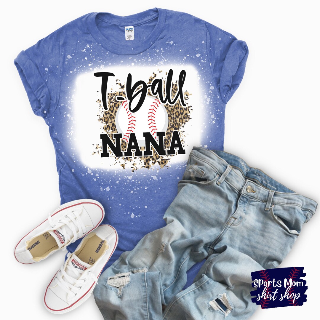 Tball Nana Shirt, Tee Ball Nana Tshirt, T-ball Nana Tee, Baseball Nana ...