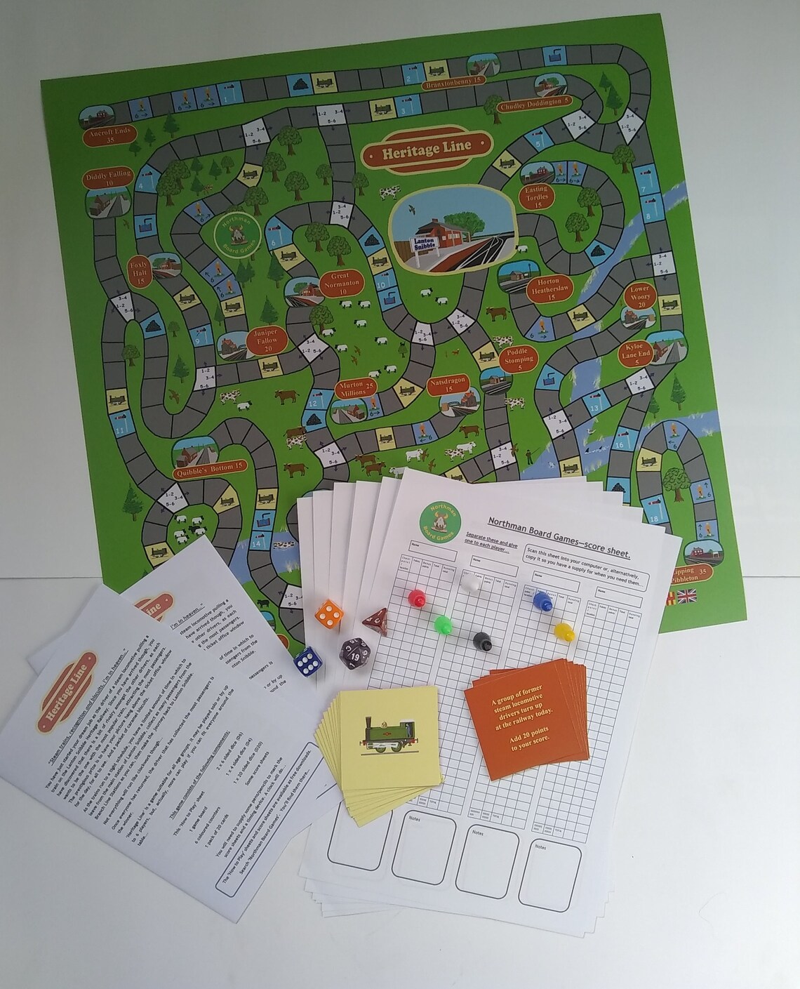Train Board Game. Heritage Line is a Tabletop Board Game About Being a ...