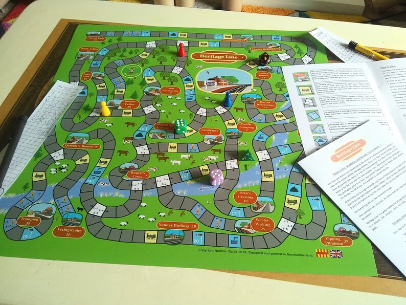 Train Board Game. Heritage Line is a Tabletop Board Game About Being a ...
