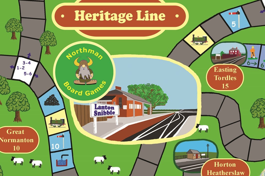 Train Board Game. Heritage Line is a Tabletop Board Game About Being a ...
