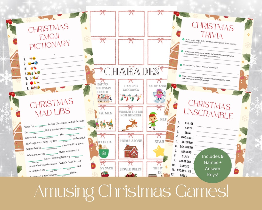 Christmas Trivia Gamechristmas Party Gamesholiday Party - Etsy