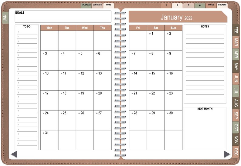 2022 Digital Daily Planner - Etsy