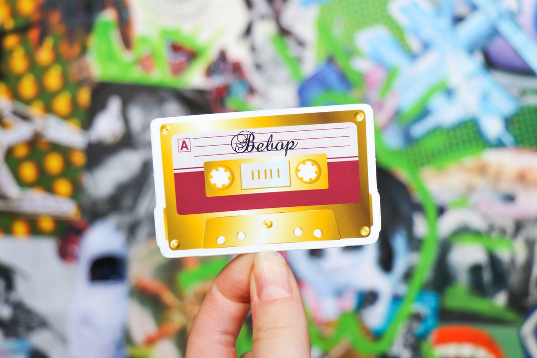 BEBOP Good Omens Aziraphale Cassette Sticker - Glossy Vinyl Sticker ...