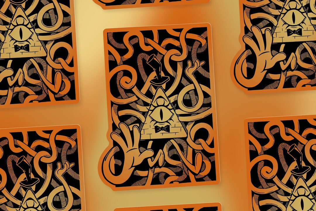 Bill Cipher Paper Based Vinyl Sticker - Reproduction of Original ...