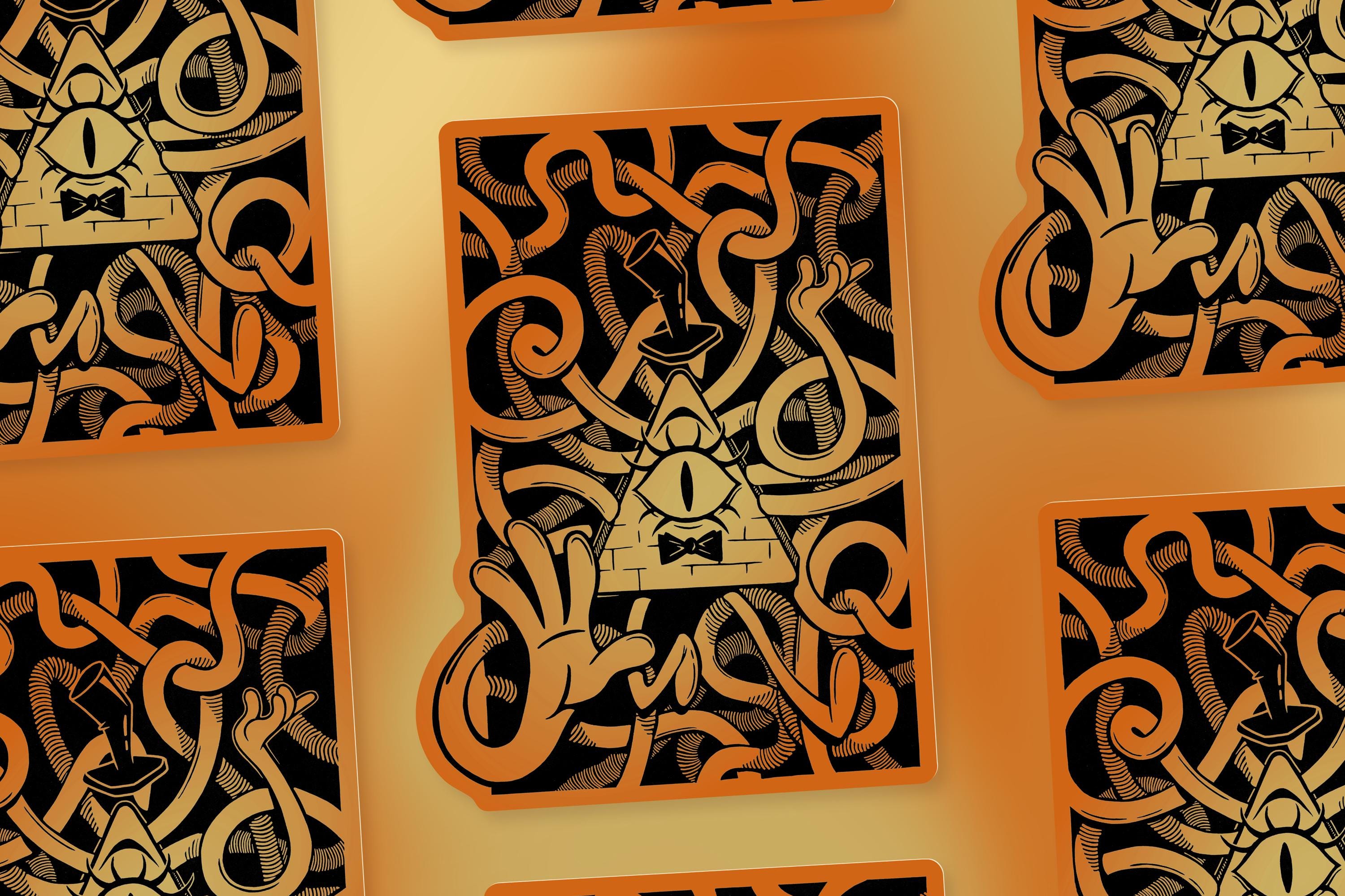 Bill Cipher Paper Based Vinyl Sticker - Reproduction of Original ...