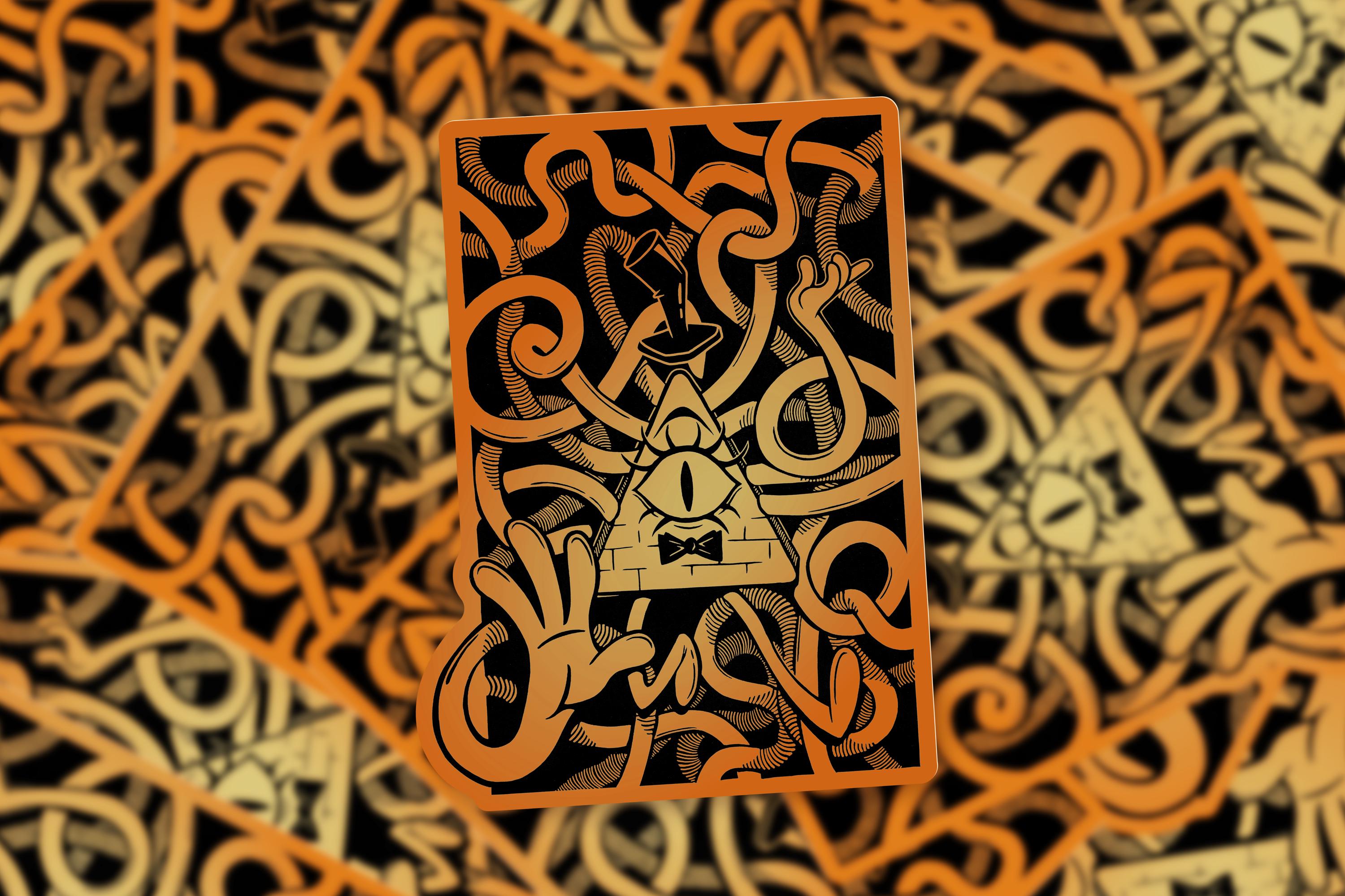 Bill Cipher Paper Based Vinyl Sticker - Reproduction of Original ...