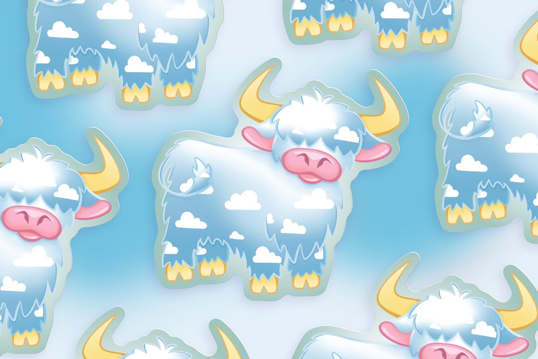 Martin Good Cow Sticker - Glossy Paper Based Vinyl Sticker ...