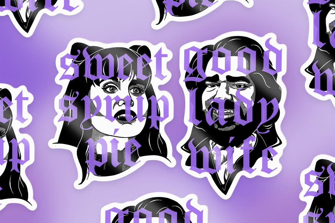 Nadja and Laszlo WWDITS Stickers - Glossy Paper Based Vinyl Stickers ...