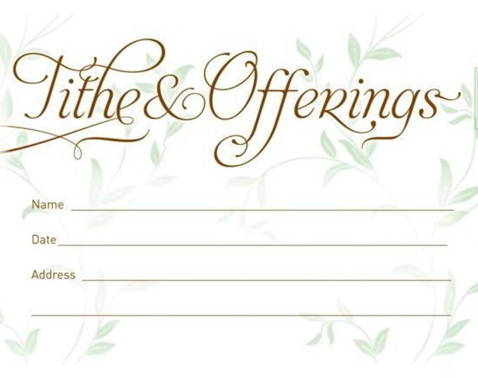 Tithe & Offerings Religious Donation Envelopes 1,000 Pack 3.63 by 6.5 ...
