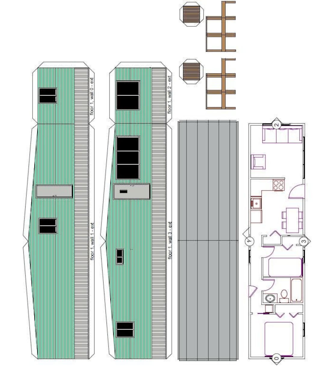 HO Scale Printable Mobil Home Kit - Etsy