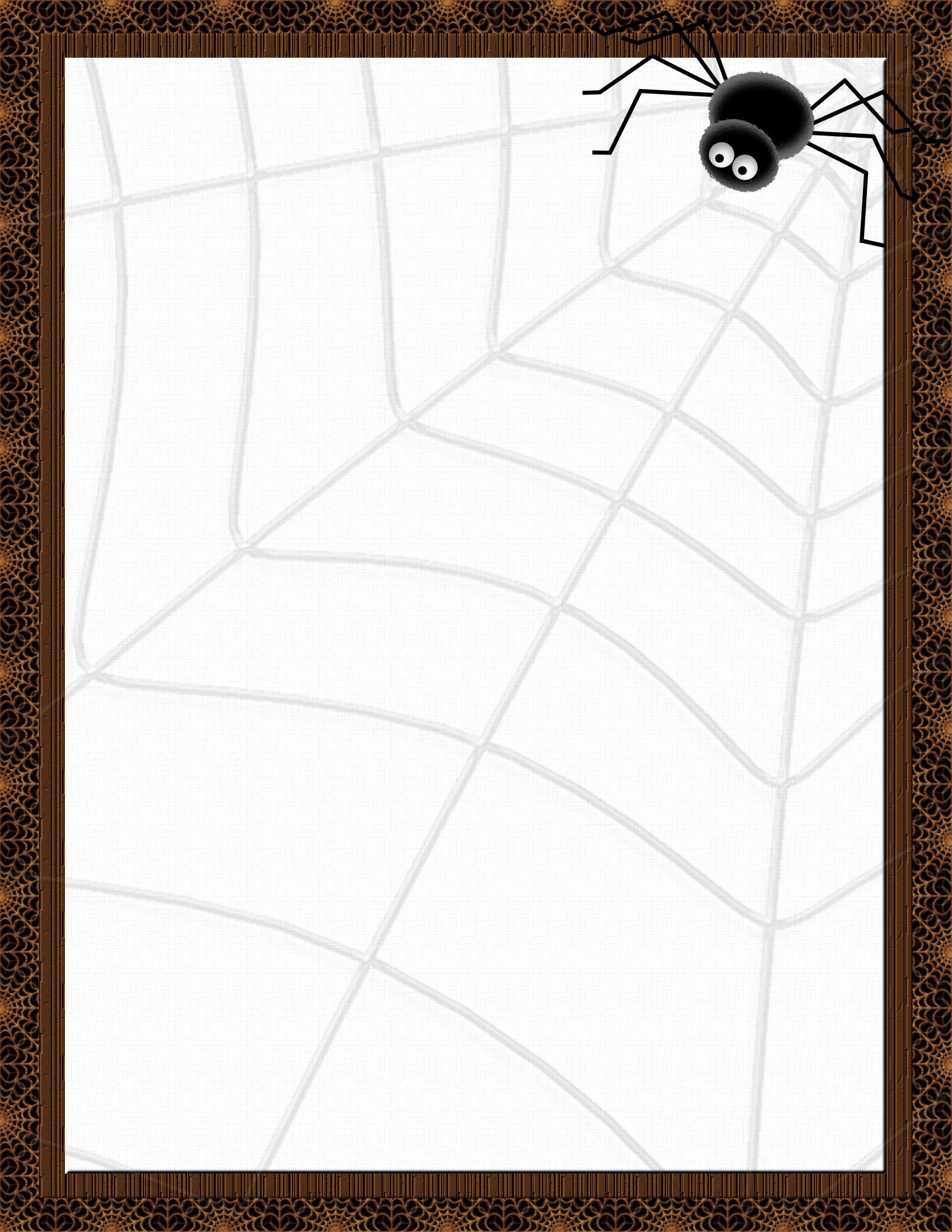 Halloween Spider Stationary 50 Sheets Letter Size 8.5 by 11 - Etsy