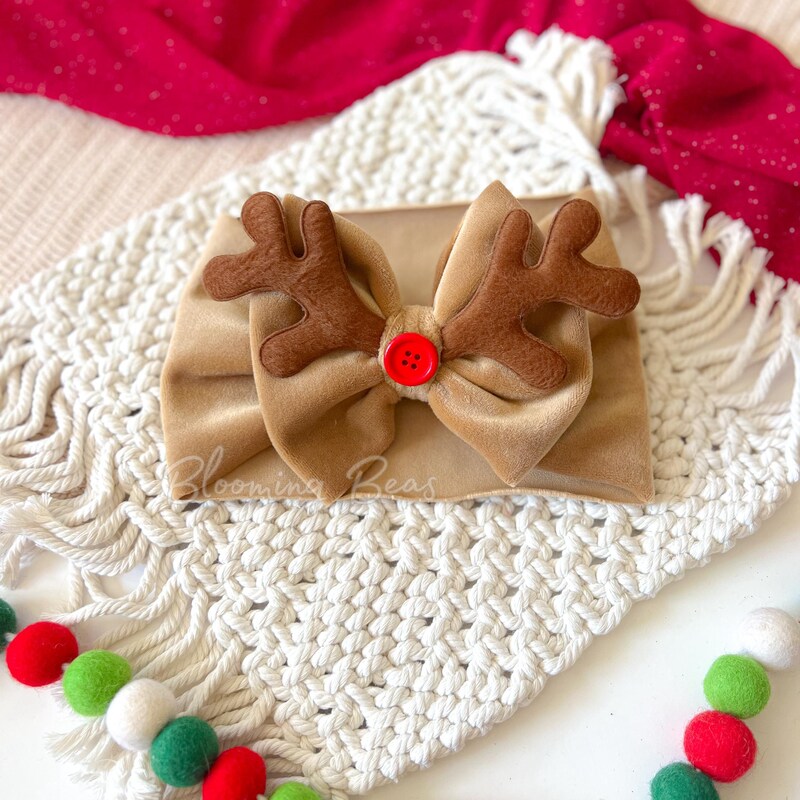 Christmas Hair Wrap Bows - Etsy