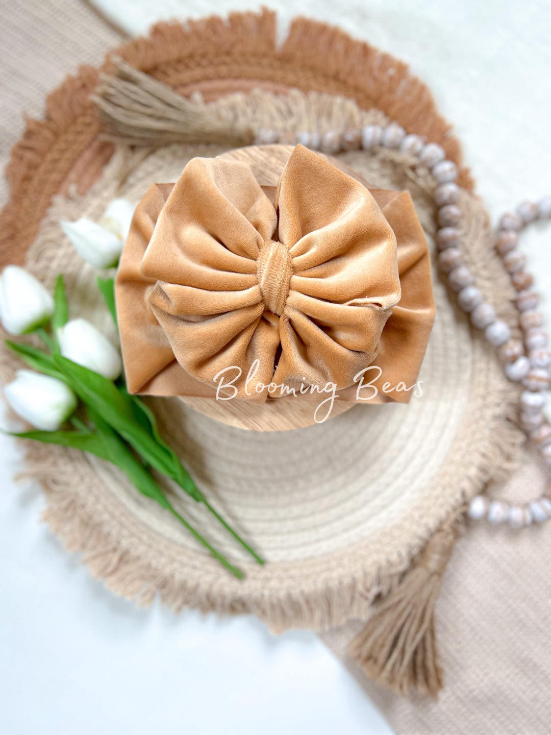 Caramel Velvet Handmade Head Wraps I Handmade Velvet Head Wrap and Hair ...