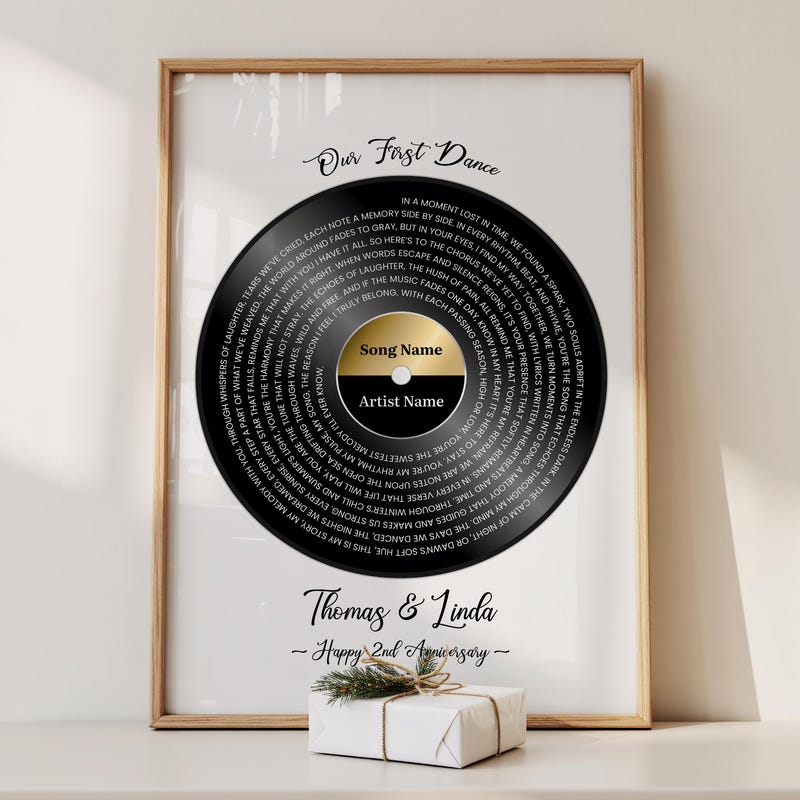 Record Lyrics Song - Etsy
