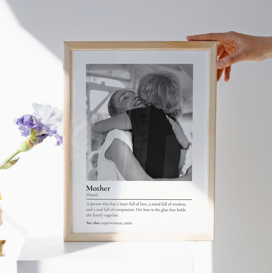 Mother Definition Poster Mother's Day Photo Gift Best - Etsy