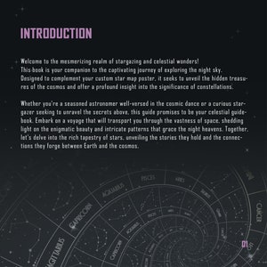 A Guide to Understanding Your Custom Star Map [PDF] - Etsy