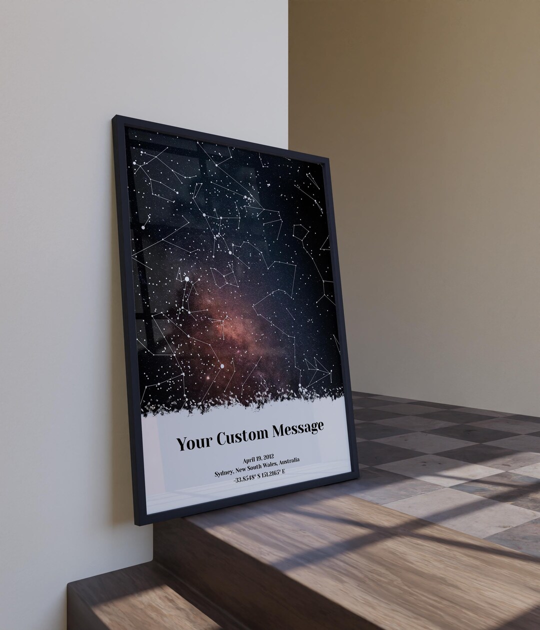 Custom Star Map by Date Print - 100% Accurate Night Sky Print by Date ...