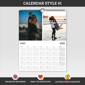 2025 Personalized Photo Wall Calendar Family Christmas Gift Custom ...