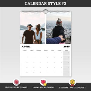 2025 Personalized Photo Wall Calendar Family Christmas Gift Custom ...