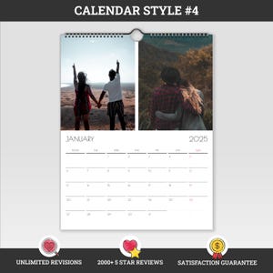 2025 Personalized Photo Wall Calendar Family Christmas Gift Custom ...