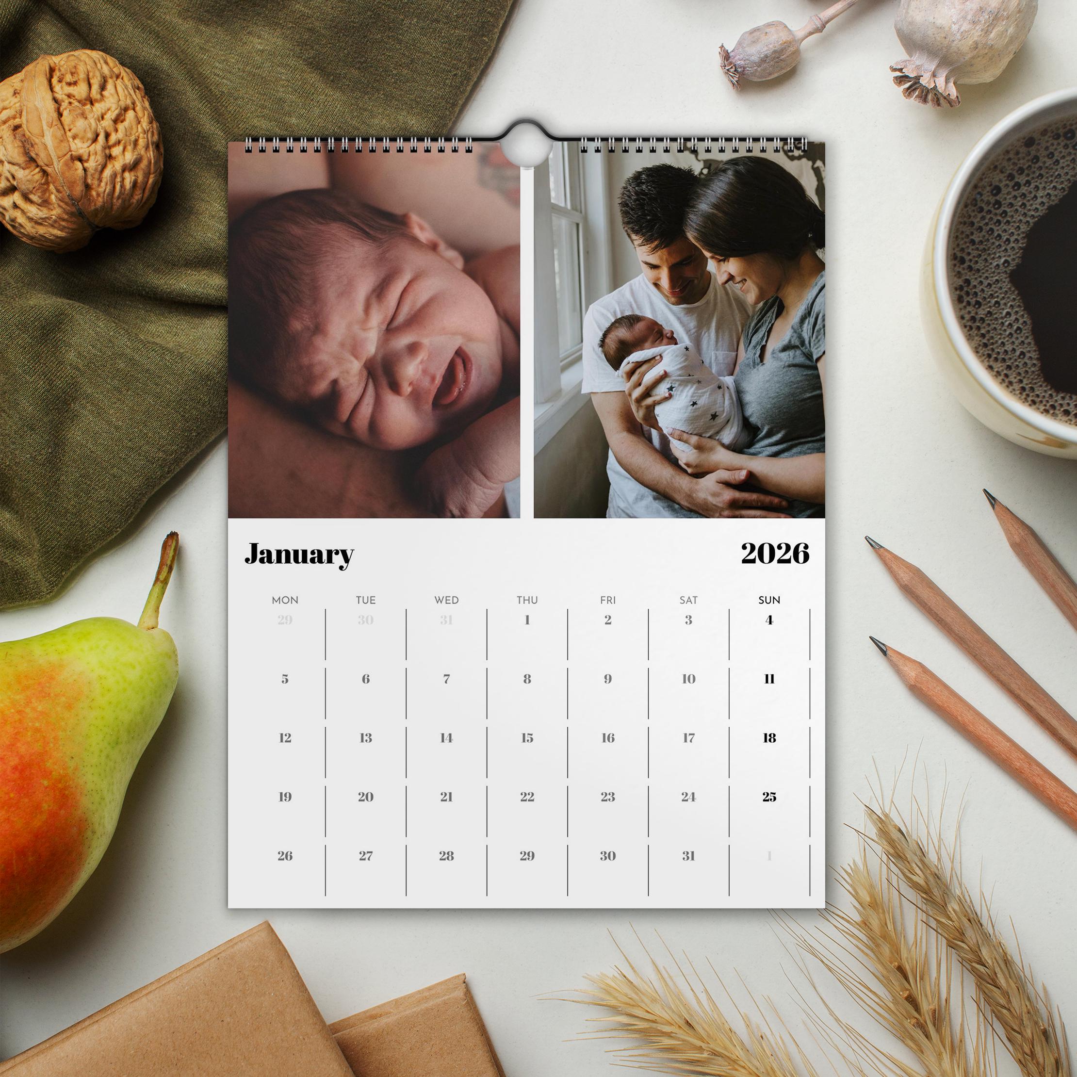 2026 Personalized Photo Wall Calendar Family Christmas Gift Custom ...