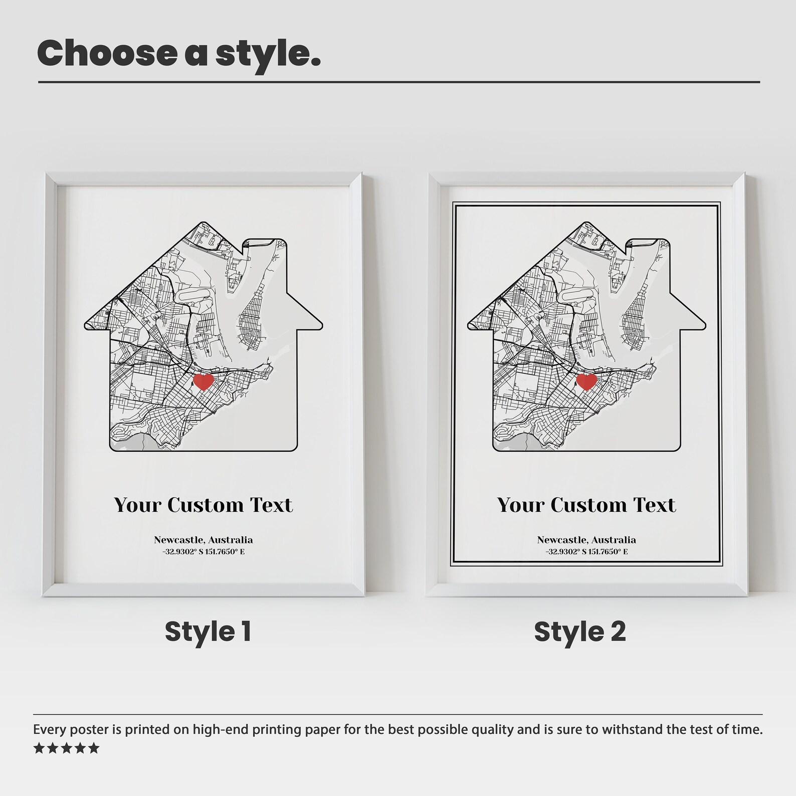 Our First Home Map Personalized Housewarming Gift for First Home ...