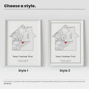 Our First Home Map Personalized Housewarming Gift for First Home ...