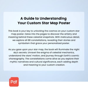 A Guide to Understanding Your Custom Star Map [PDF] - Etsy