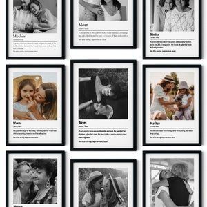 Custom Mom Definition Print Mother's Day Photo Gift From Daughter ...
