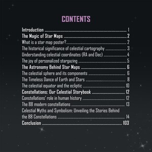 A Guide to Understanding Your Custom Star Map [PDF] - Etsy